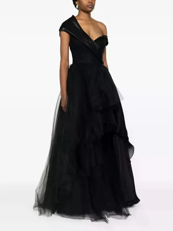GEMY MAALOUF Off-shoulder Asymmetric Dress
