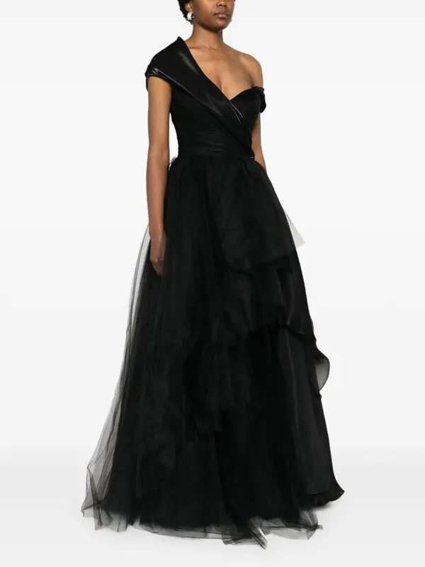 GEMY MAALOUF Off-shoulder Asymmetric Dress