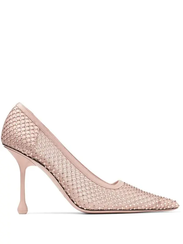 JIMMY CHOO 95mm Ixia Pumps - Pink
