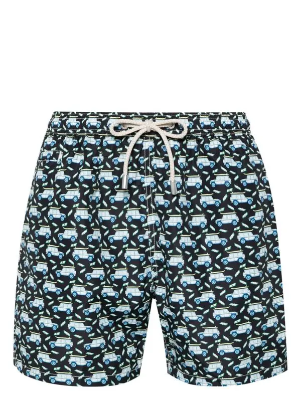 MC2 SAINT BARTH Lightning Micro Swim Shorts - Black
