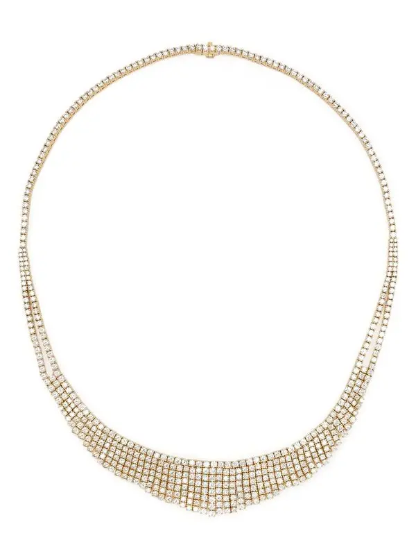 ANITA KO 18kt Yellow Diamond Selene Necklace - Gold