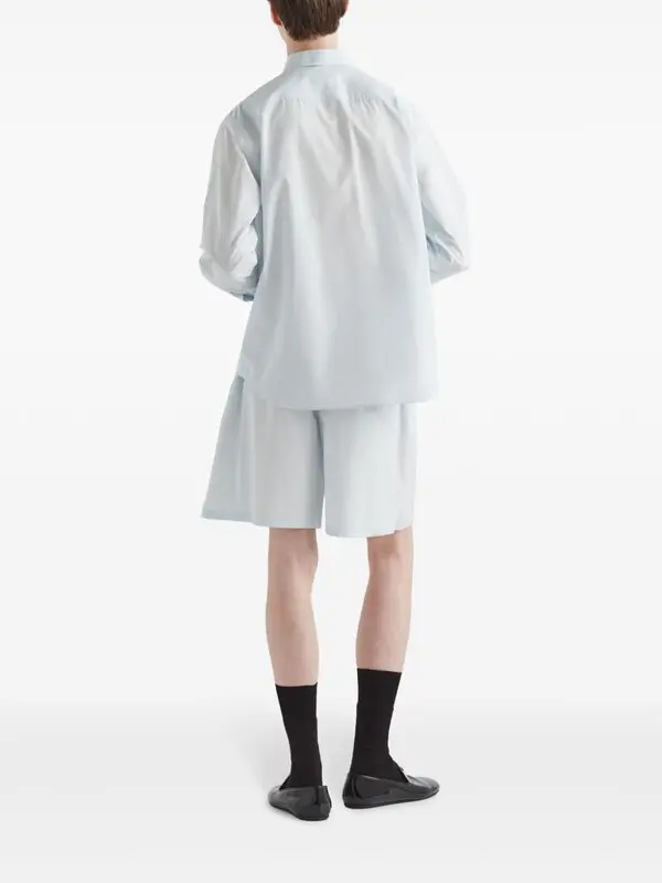 Prada Button-down Cotton Shirt - Blue