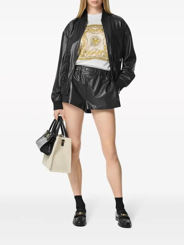 Versace Leather Blouson Jacket