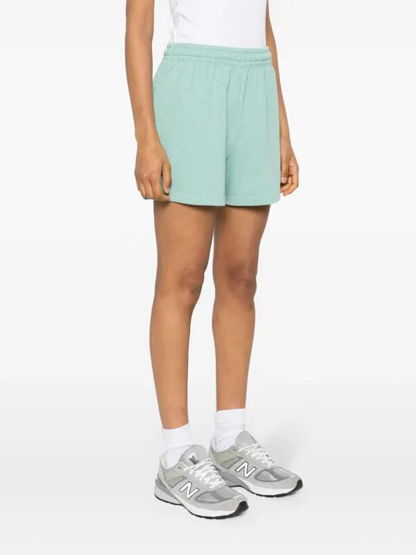 ROTATE BY BIRGER CHRISTENSEN Logo-embroidered Mélange Shorts