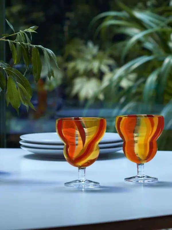LSA INTERNATIONAL Folk Wine Glass