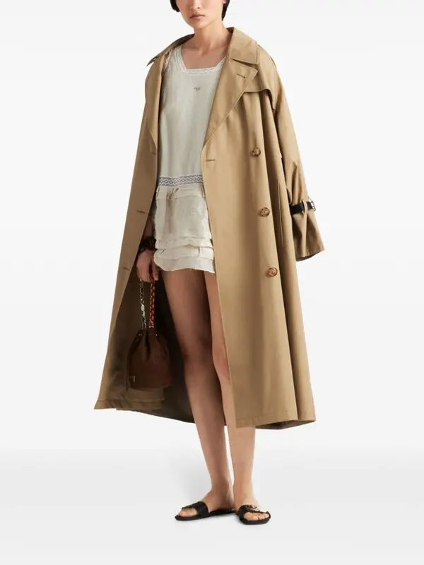 Prada Double-breasted Trench Coat
