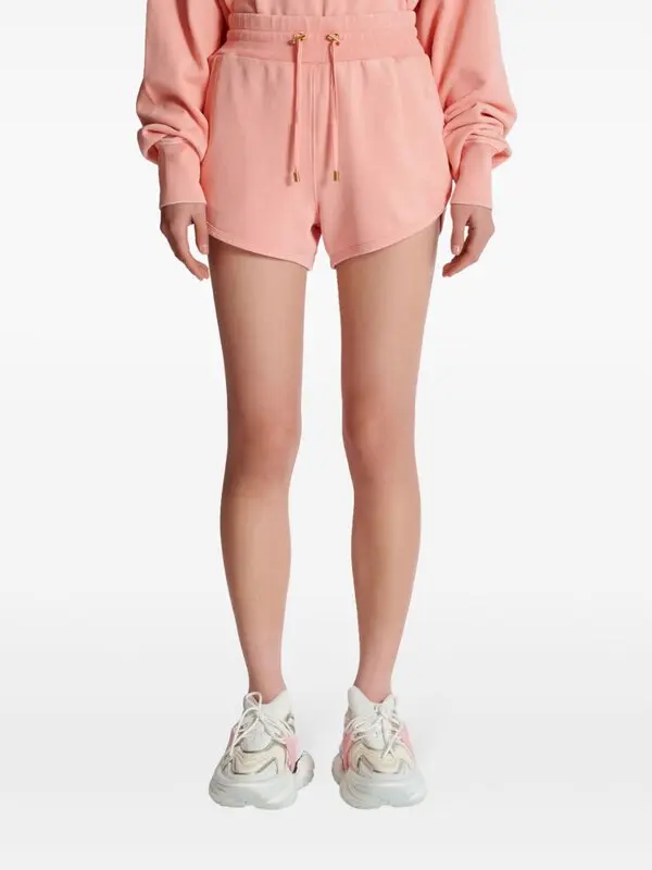 Balmain Embroidered Logo Shorts