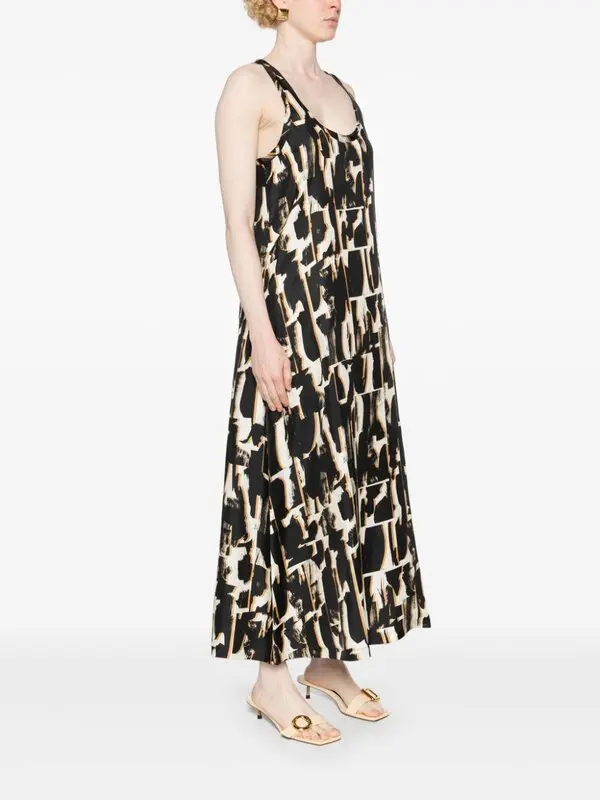 Asceno Allie Silk Midi Dress
