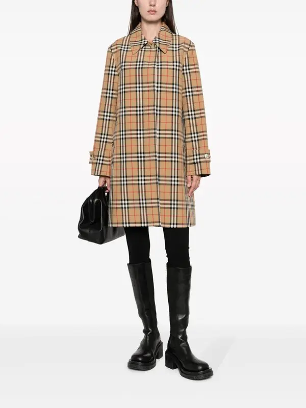 Burberry Plaid Jacket - Brown