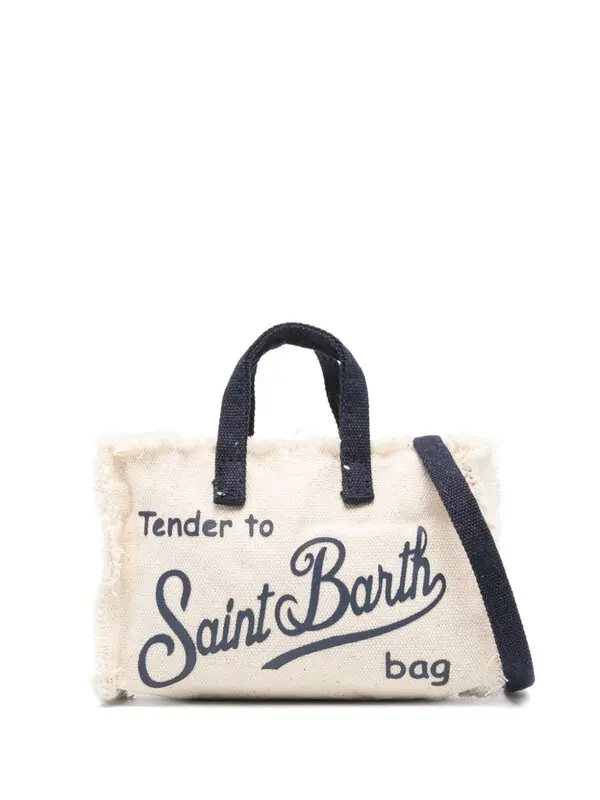 MC2 SAINT BARTH Logo-print Mini Bag - Neutrals