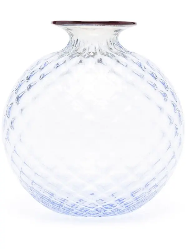 VENINI Monofiori Balloton Glass Vase - Blue