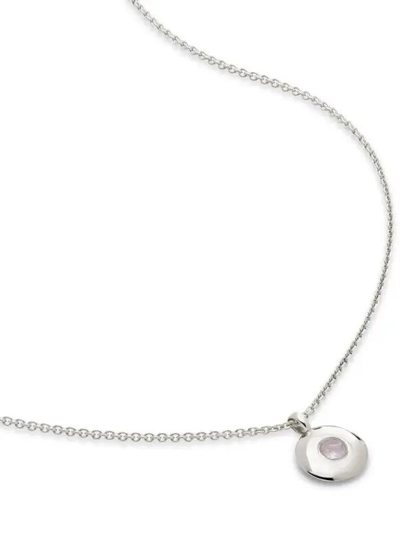Monica Vinader June Birthstone Pendant Necklace - Silver