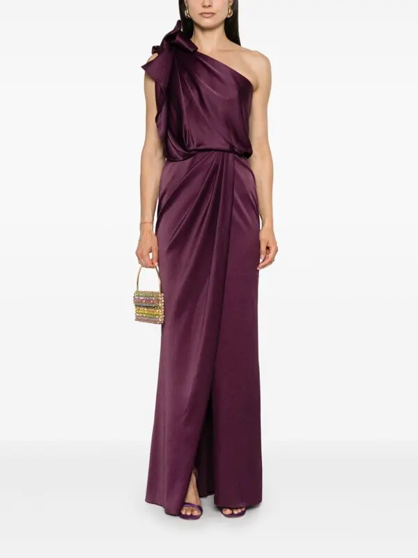GEMY MAALOUF Satin Maxi Dress