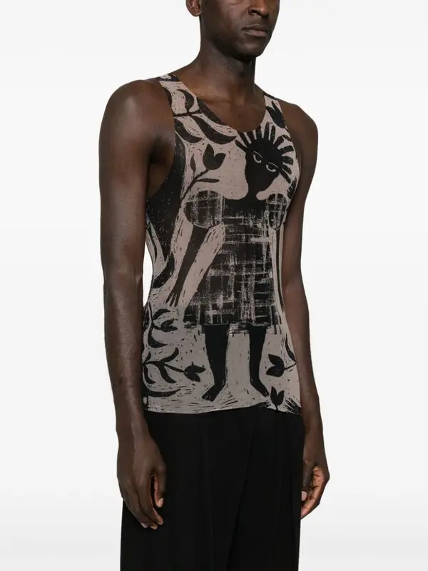 BOTTER Mix-print Mesh Vest