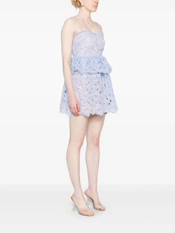SELF-PORTRAIT Corded Lace Mini Dress