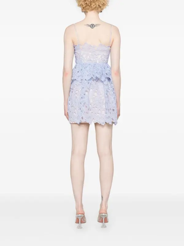 SELF-PORTRAIT Corded Lace Mini Dress