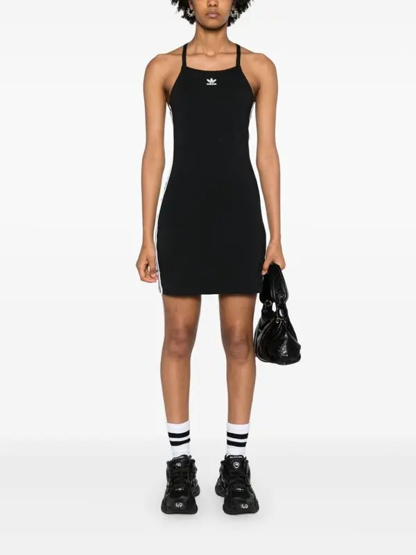 Adidas 3-stripe Jersey Minidress - Black