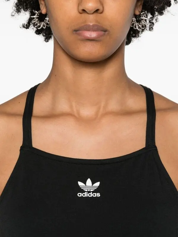 Adidas 3-stripe Jersey Minidress - Black