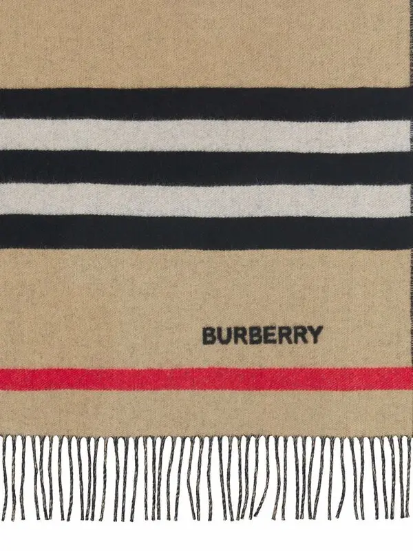 Burberry Icon Stripe Cashmere-blend Blanket
