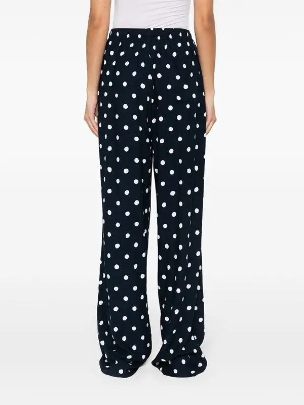 Balenciaga Polka-dot Straight-leg Trousers