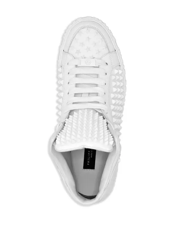 Philipp Plein Spike-effect Mid-top Sneakers