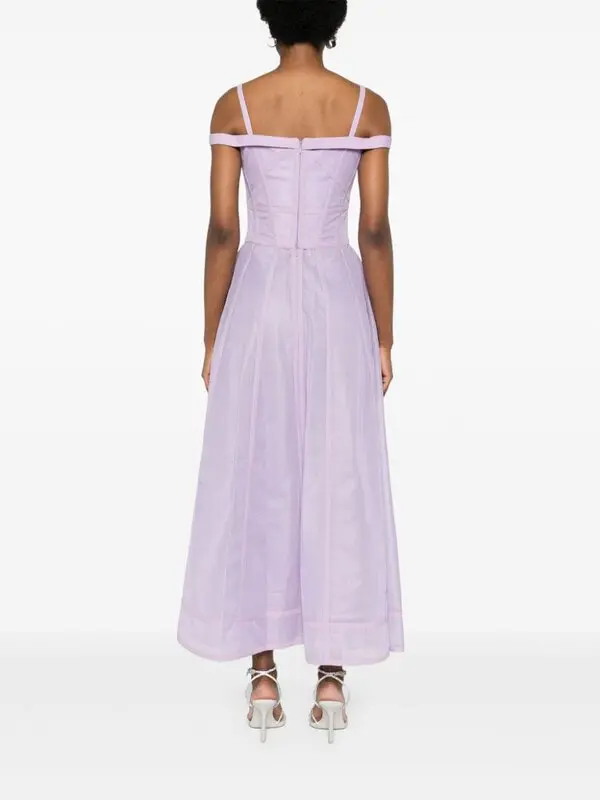 GEMY MAALOUF Princess-cut Midi Dress