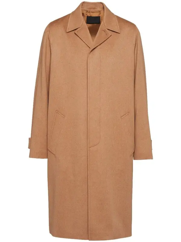 Prada Single-breasted Coat - Brown