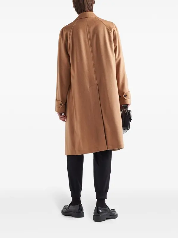 Prada Single-breasted Coat - Brown