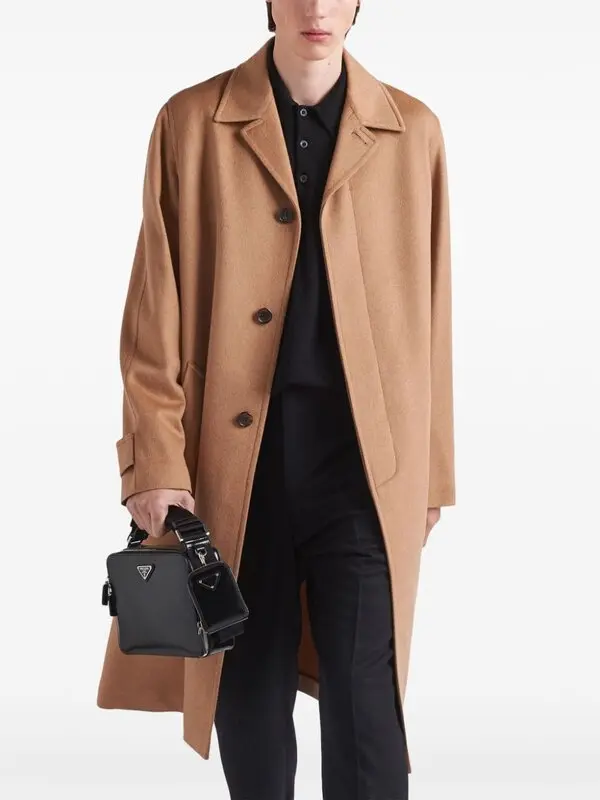 Prada Single-breasted Coat - Brown