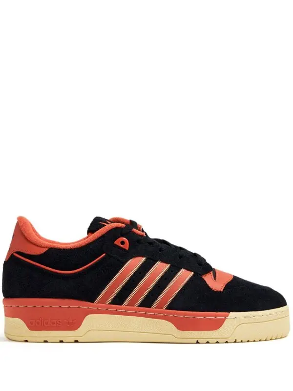 Adidas Rivalry 86 Lace-up Suede Sneakers - Black