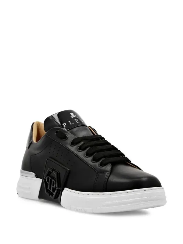 Philipp Plein Logo-appliqué Lace-up Sneakers - Black