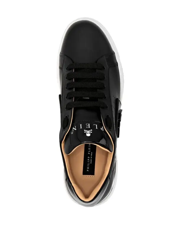 Philipp Plein Logo-appliqué Lace-up Sneakers - Black