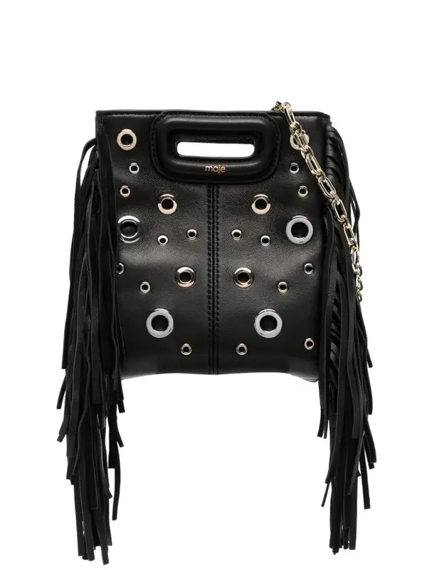 Maje Leather Mini Tote Bag