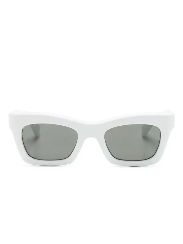 Gucci Rectangle-frame Sunglasses - White