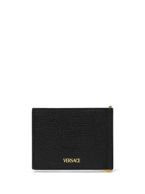 Versace Medusa Biggie Leather Clip Wallet