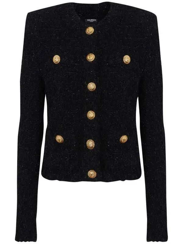 Balmain Button-fastening Tweed Jacket