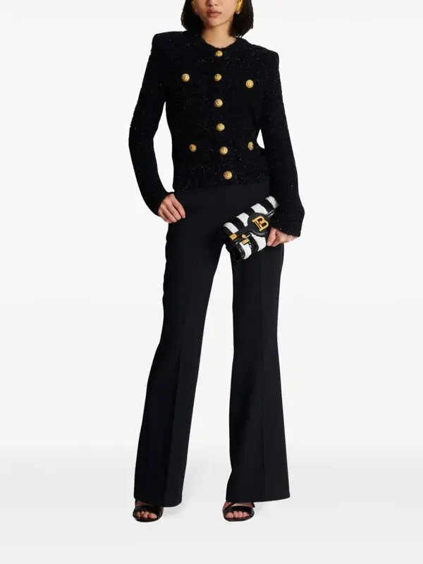 Balmain Button-fastening Tweed Jacket