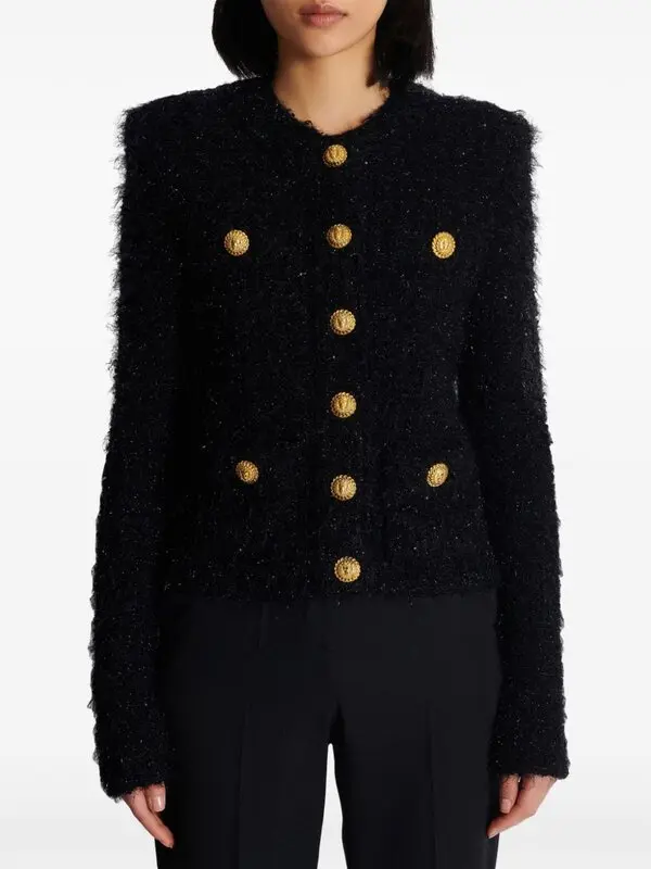 Balmain Button-fastening Tweed Jacket
