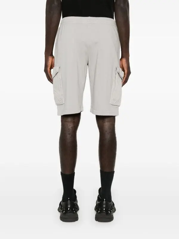 C.P. COMPANY Logo-embroidered Cotton Cargo Shorts