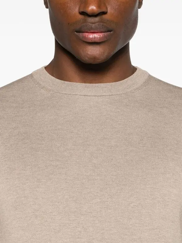BALLANTYNE Crew-neck Fine-knit Jumper - Neutrals