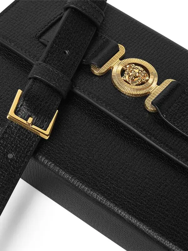 Versace Medusa Biggie Messenger Bag - Black