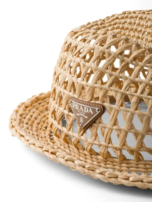 Prada Woven Fabric Fedora