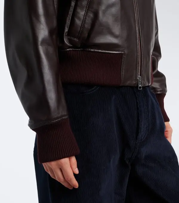 AMI Paris Leather Jacket