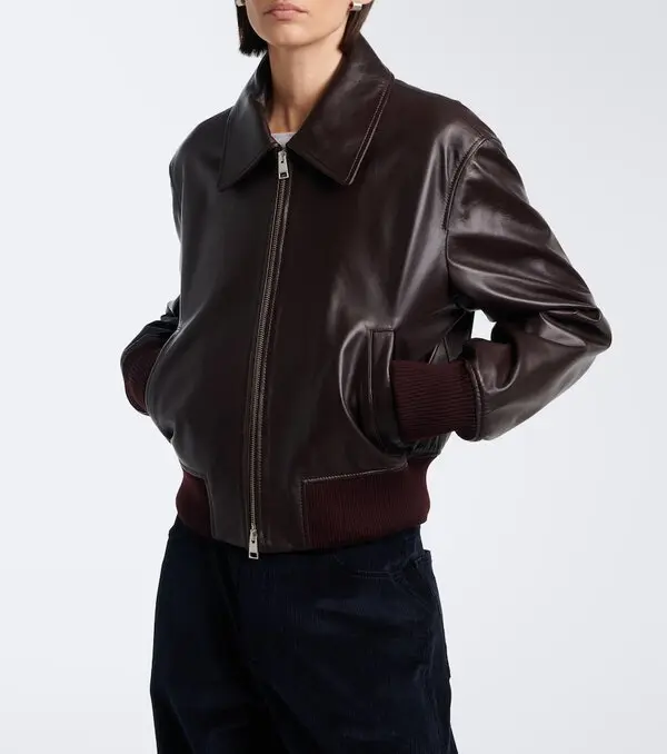 AMI Paris Leather Jacket
