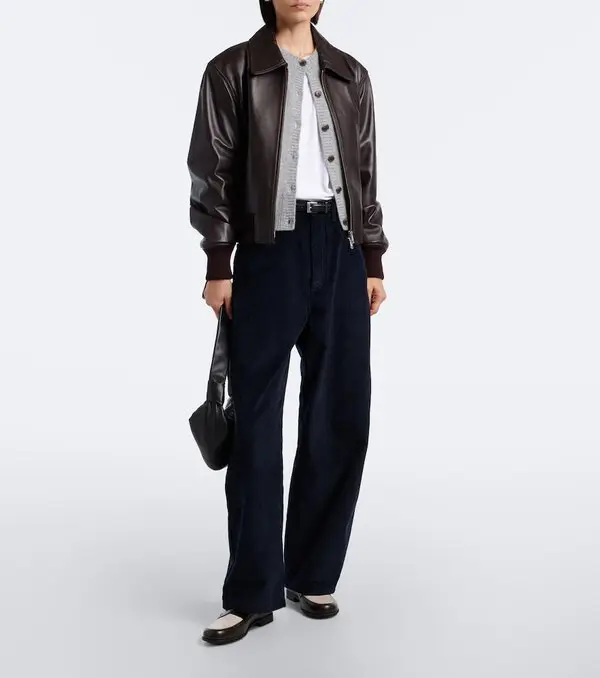 AMI Paris Leather Jacket