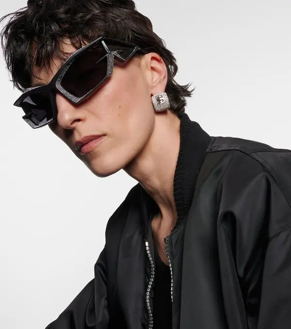 Givenchy Crystal-embellished Shield Sunglasses
