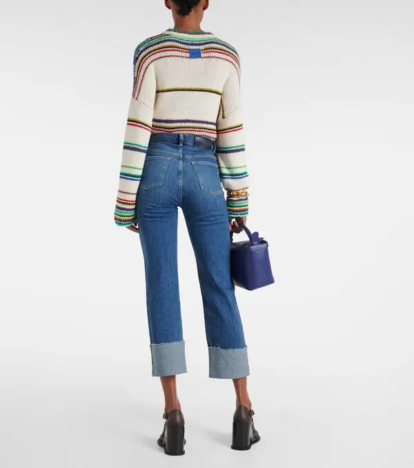 7 For All Mankind Logan High-rise Cropped Slim Jeans