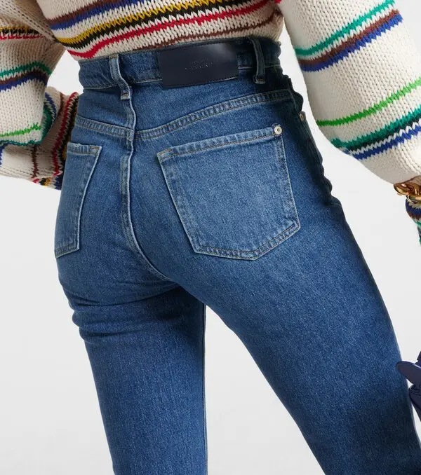 7 For All Mankind Logan High-rise Cropped Slim Jeans