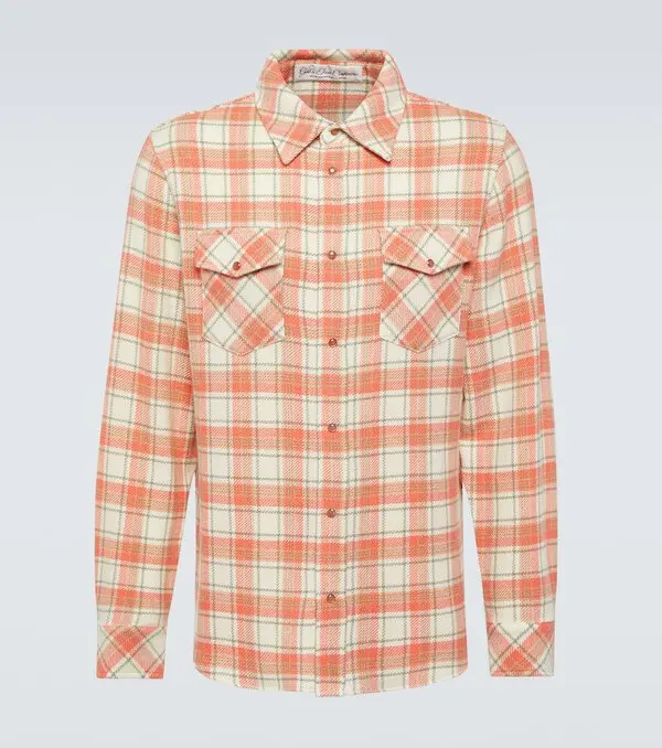 GOD'S TRUE CASHMERE Plaid Cashmere Shirt