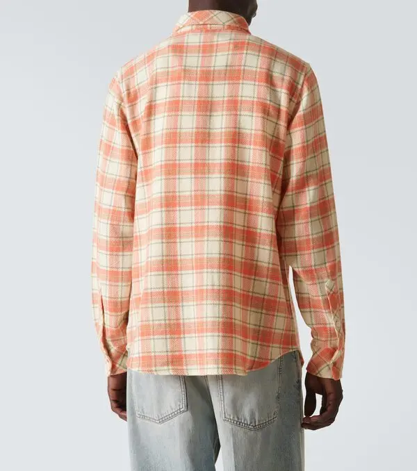 GOD'S TRUE CASHMERE Plaid Cashmere Shirt